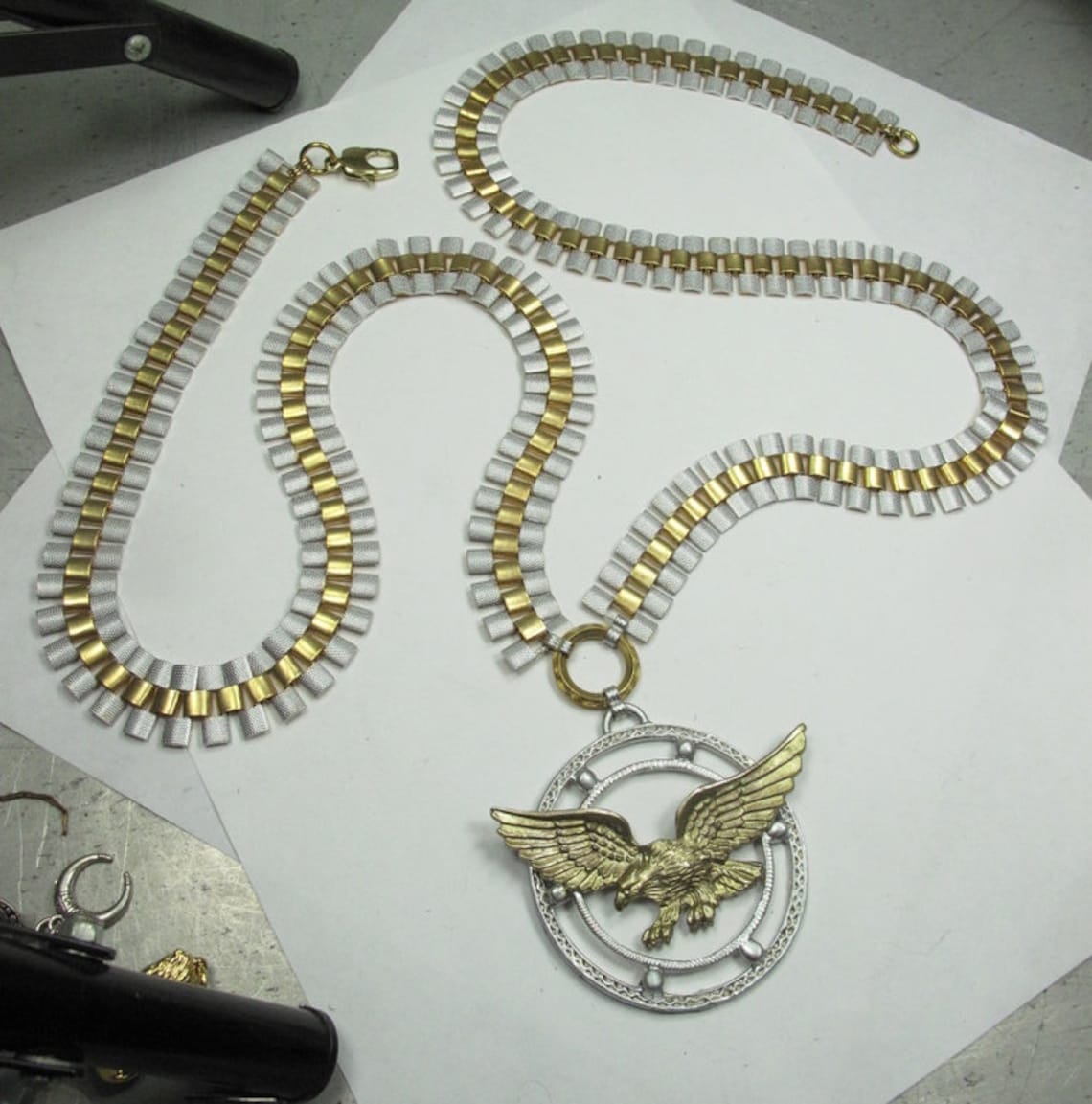 Eagle Chain of Office / Livery Collar - Two-tone, Medieval, Silver and ...