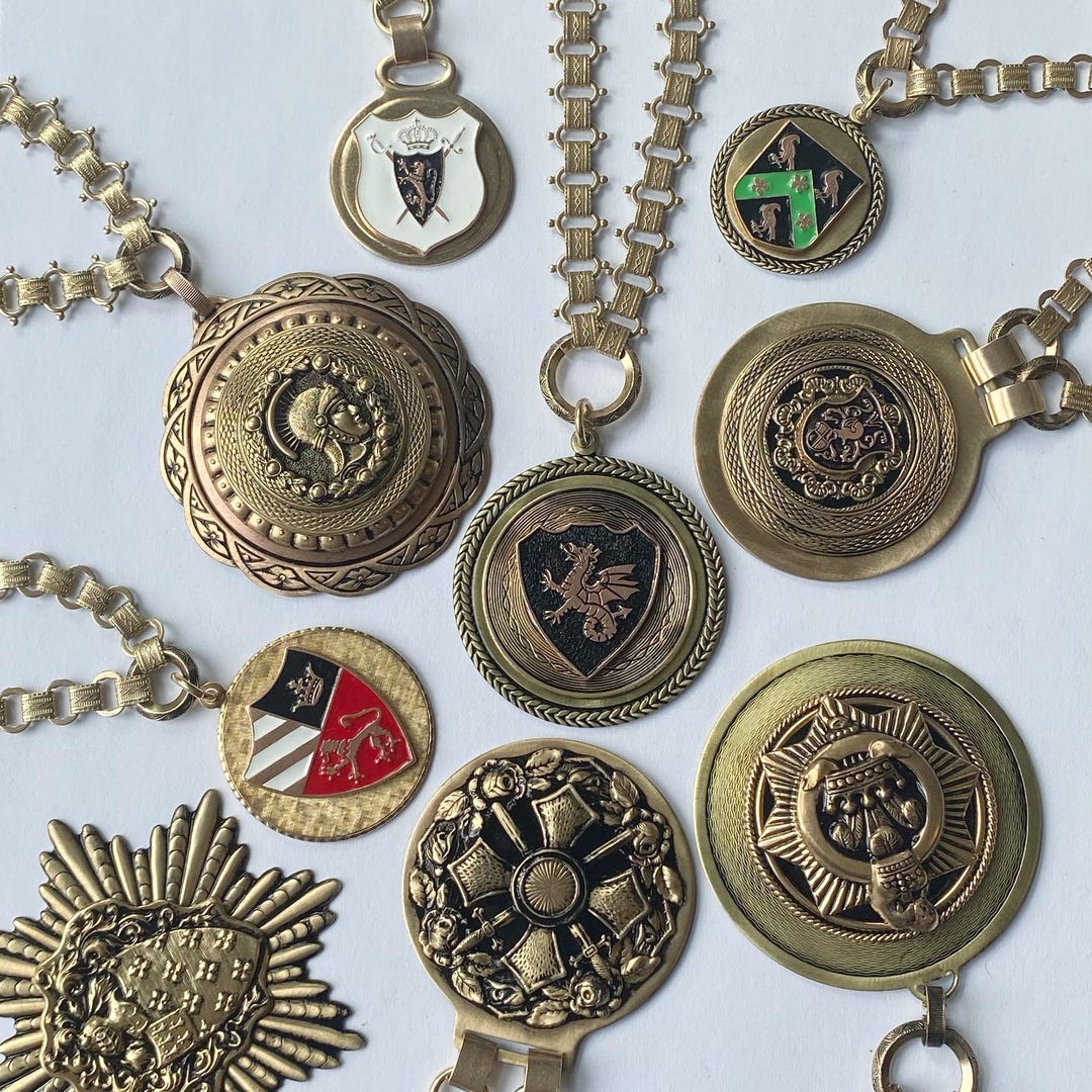 Customized Chain of Office / Livery Collar / Medallion Necklace ...