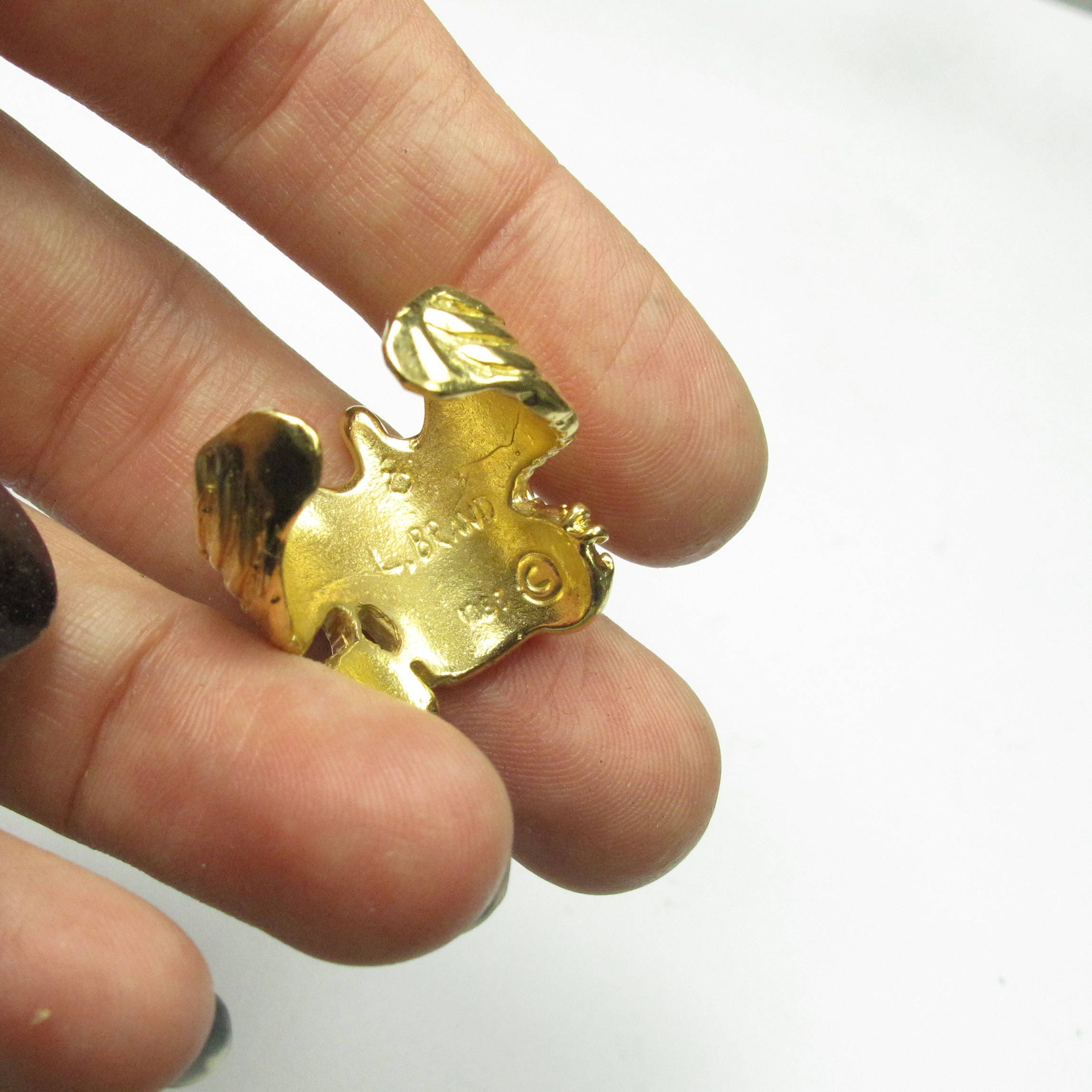 CLASSIC Eagle Motorcycle Ring in 22k Gold or Silver | Etsy