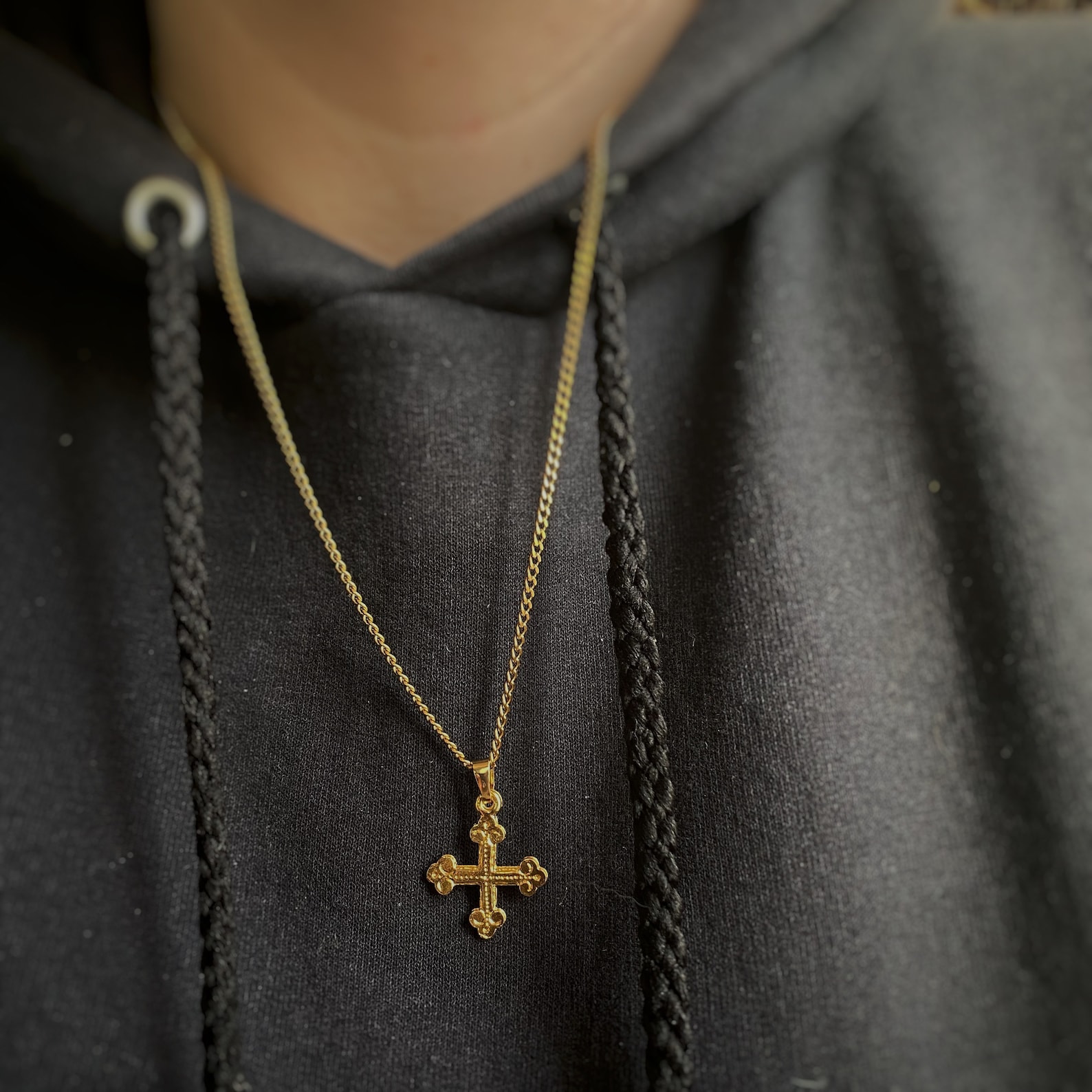 Gold or Silver Plated Botonnée Cross Pendant With or Without Custom ...
