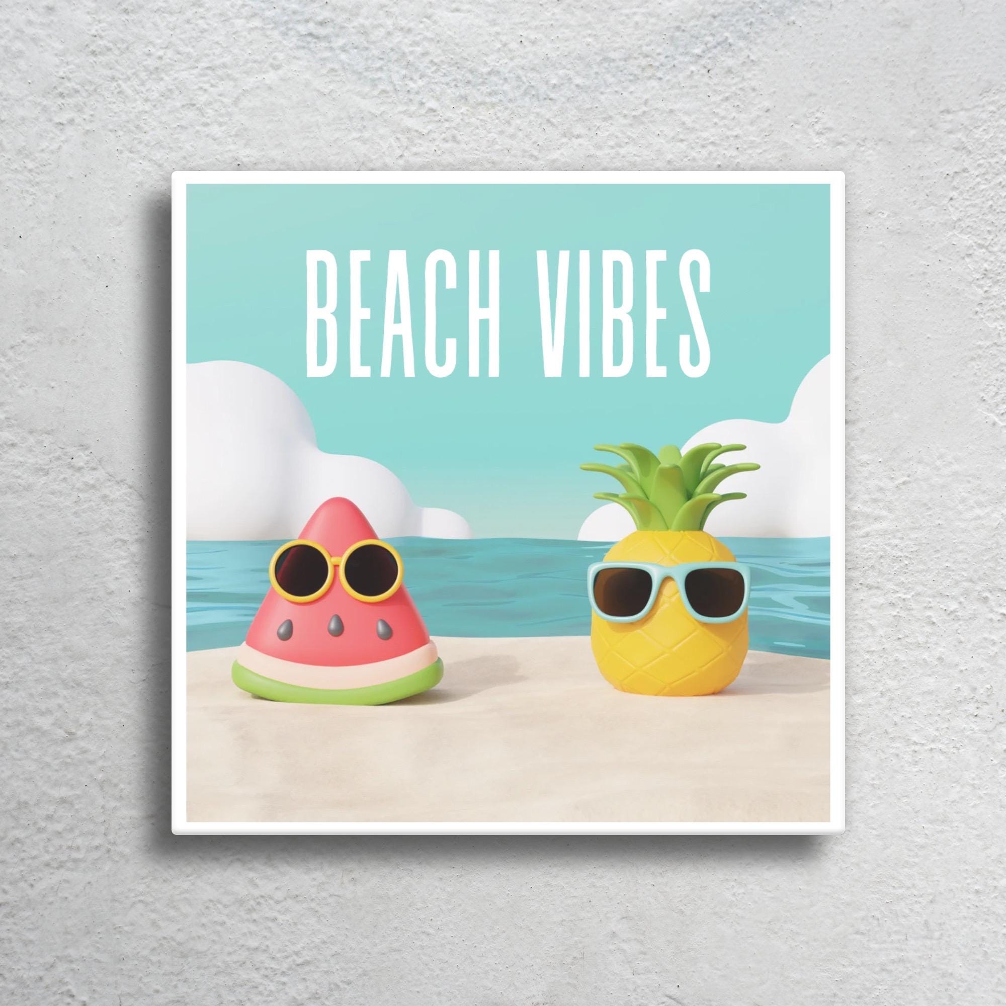 BEACH Square DIGITAL DOWNLOADABLE Art Print - Etsy