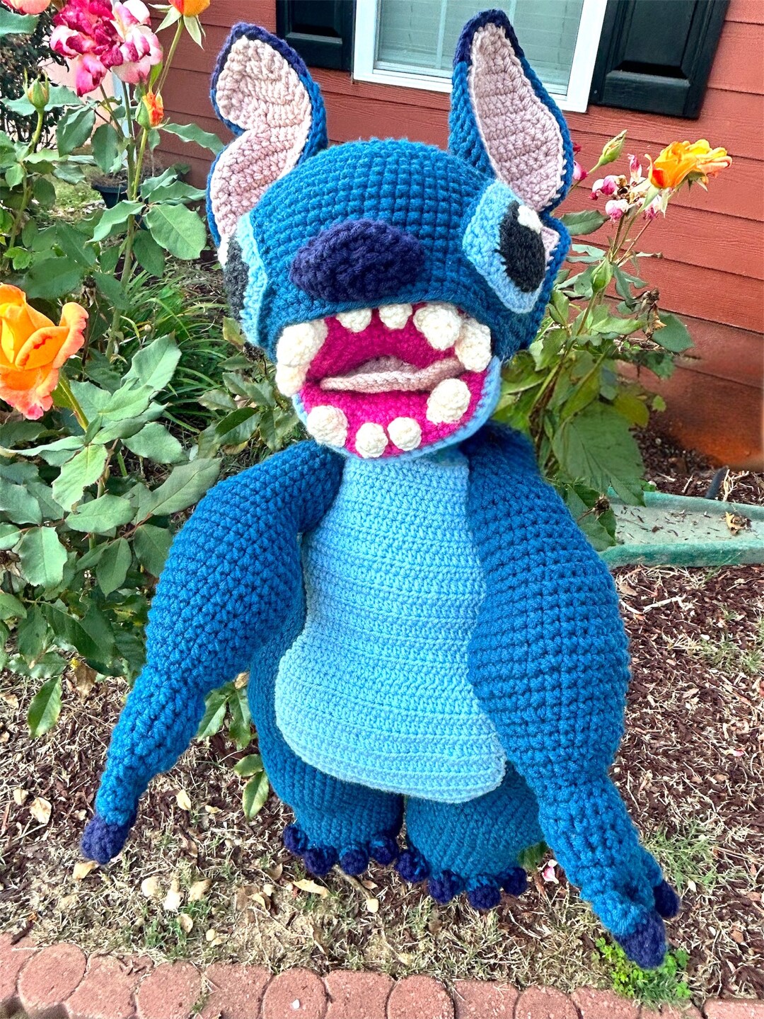 Life-sized Blue Alien Dog Amigurumi Alien Dog Alien Dog Plush - Etsy