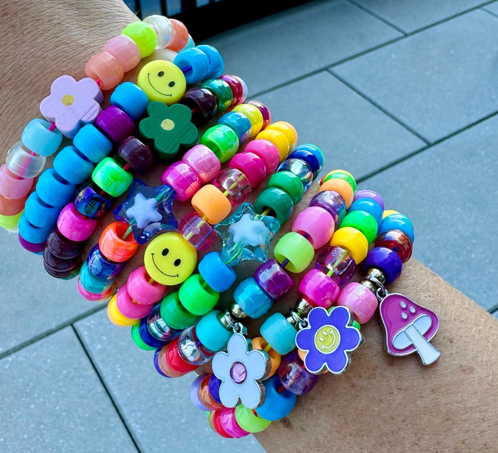 10 for 10 Personalized Kandi for Festivals, Raves, Concerts, Sporting ...