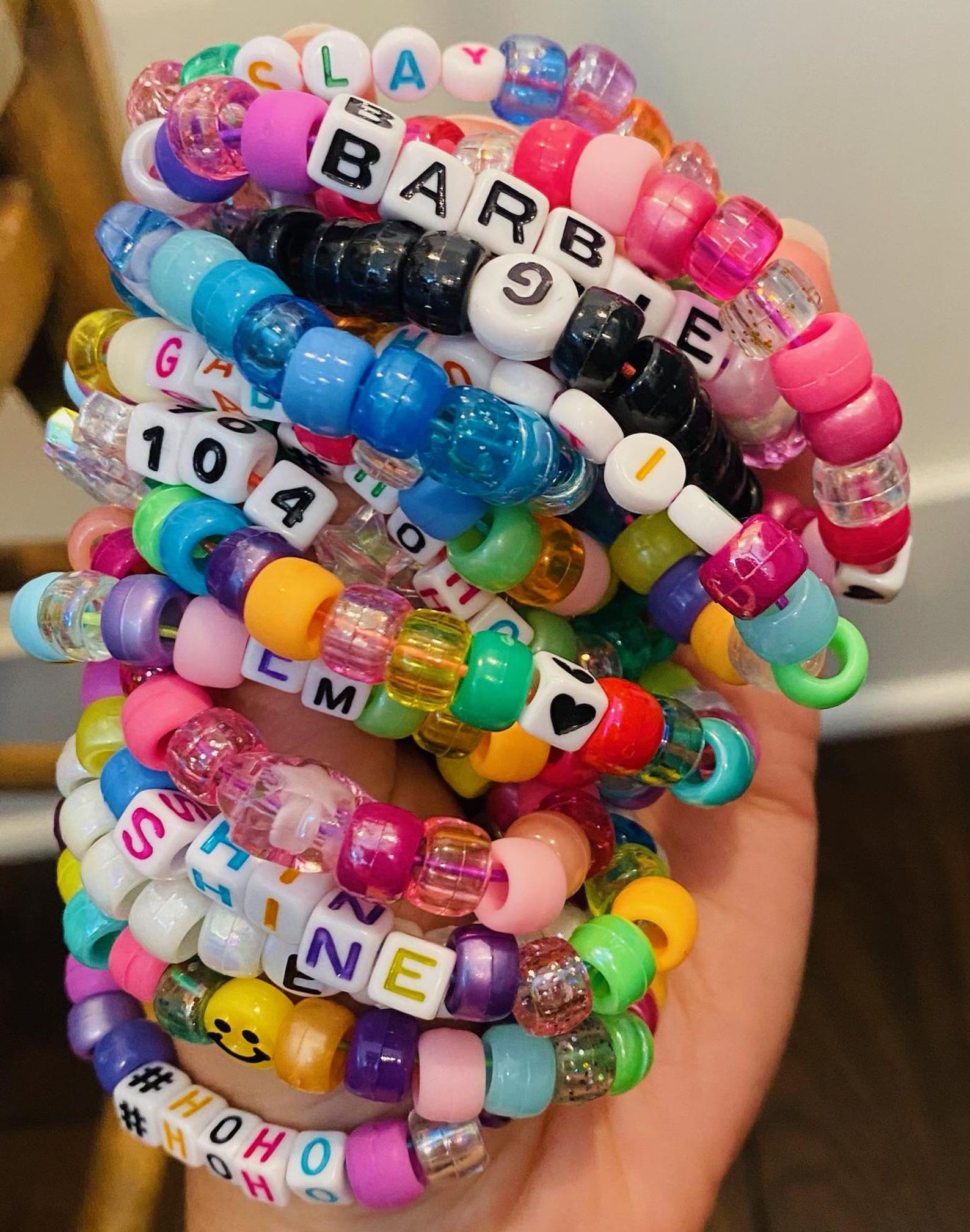 10 for 10 Personalized Kandi for Festivals, Raves, Concerts, Sporting ...