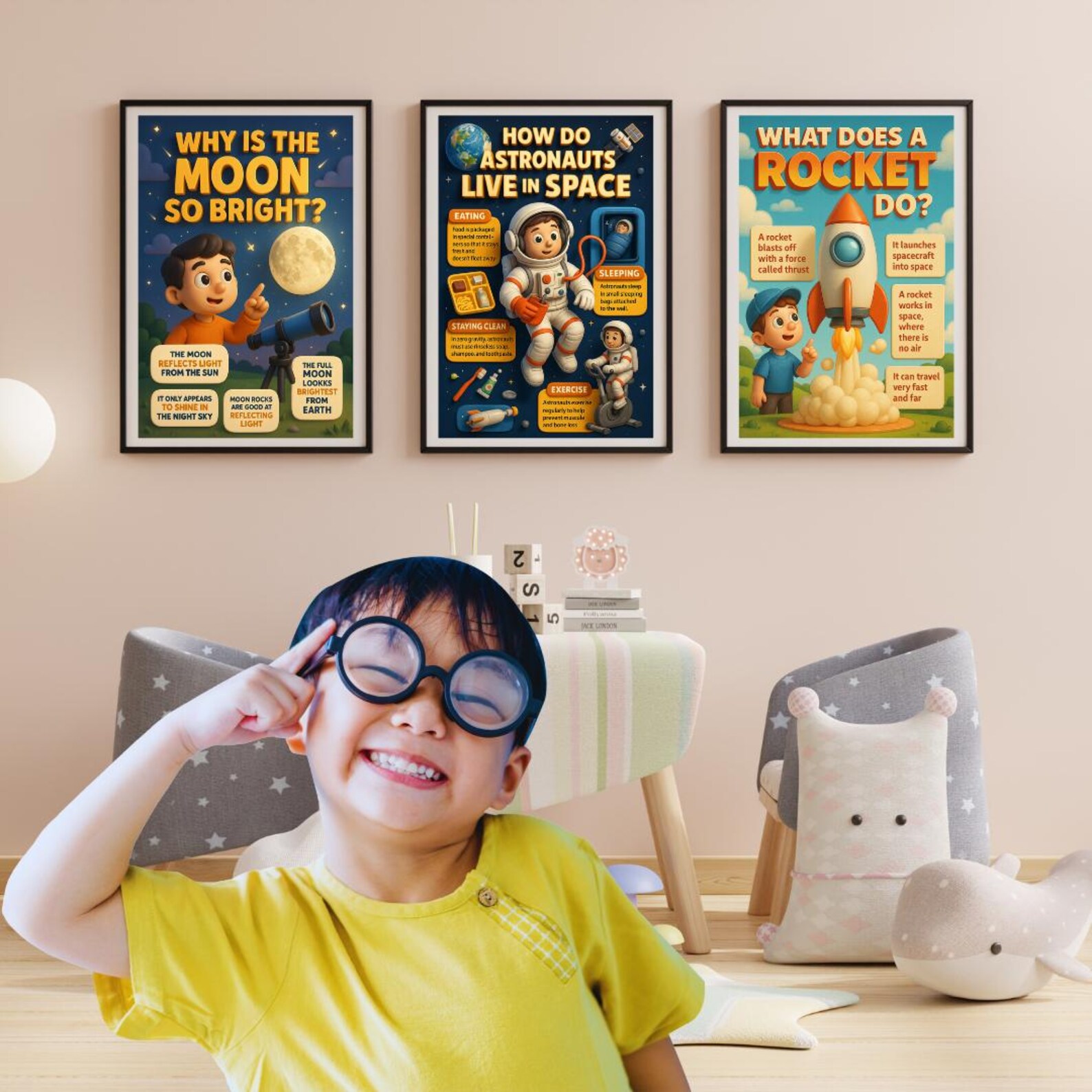 3D Kids Educational Poster | Why Do Things Float or Sink? | Fun Wall ...