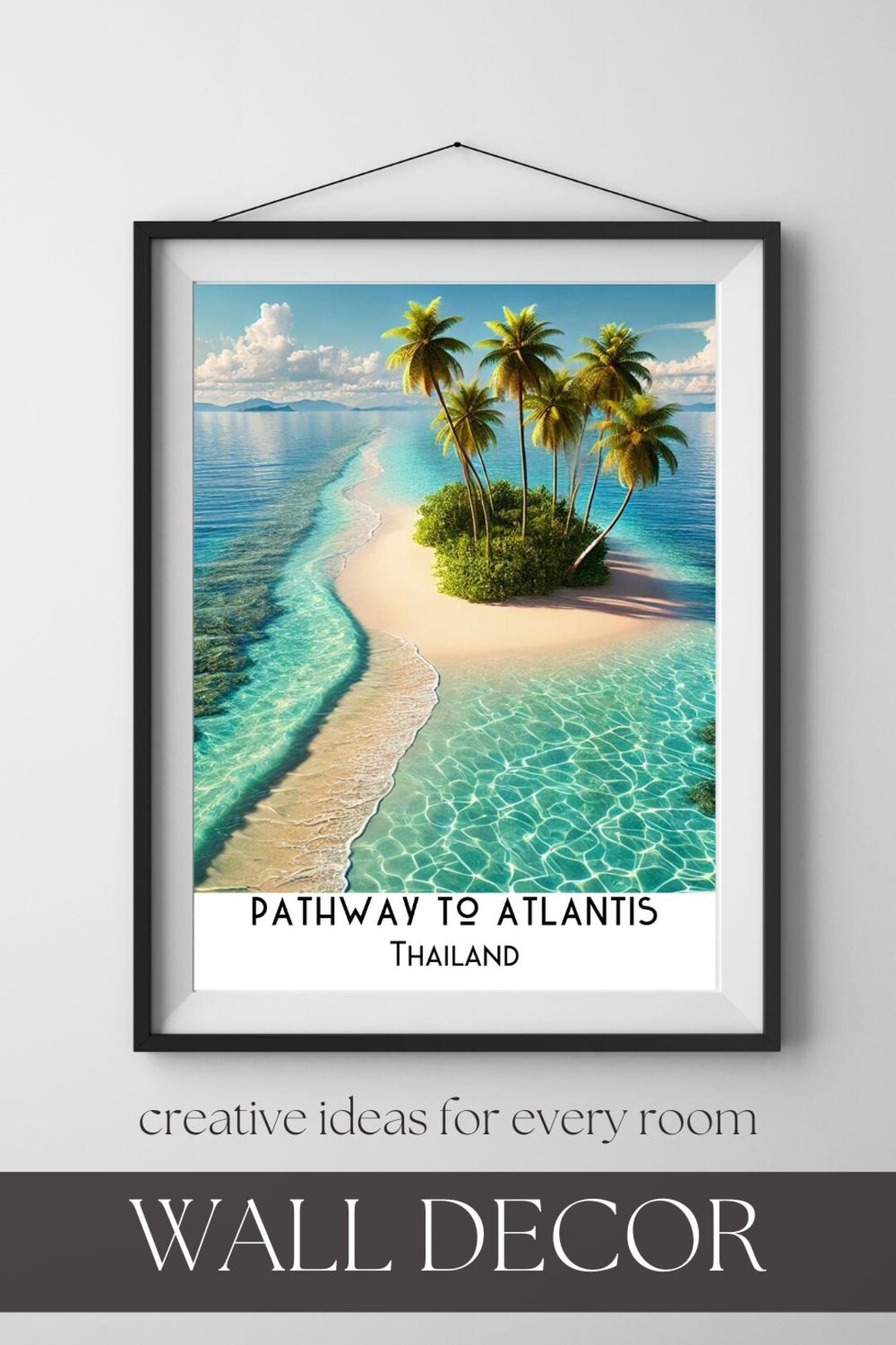 Pathway to Atlantis, Thailand Wall Art Posters, Cafe Wall Decor, Home ...