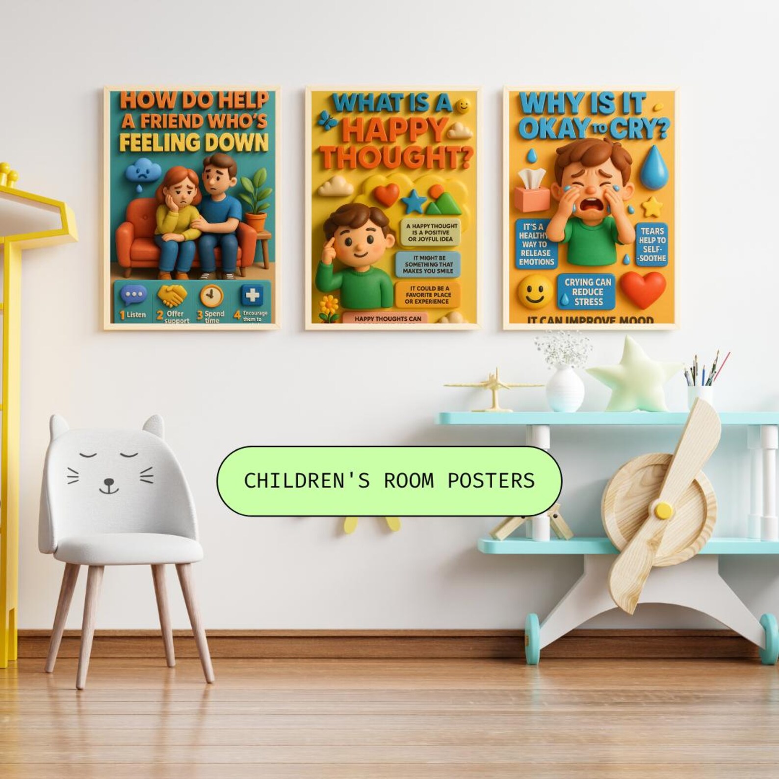 3D Kids Educational Poster | Why Do Things Float or Sink? | Fun Wall ...