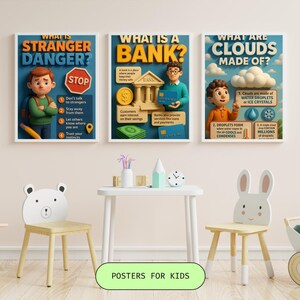 3D Kids Educational Poster | the First Man on the Moon | Space Wall Art ...
