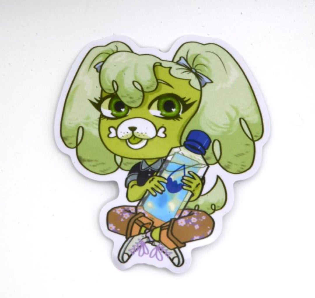 Lottie Dog Water Bottle Vinyl Sticker - Etsy