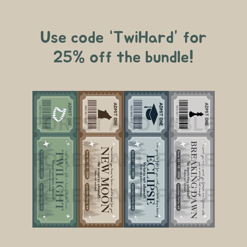 Sunrise Ticket Bookmark Limited Edition Event Pass Design for Fans of ...