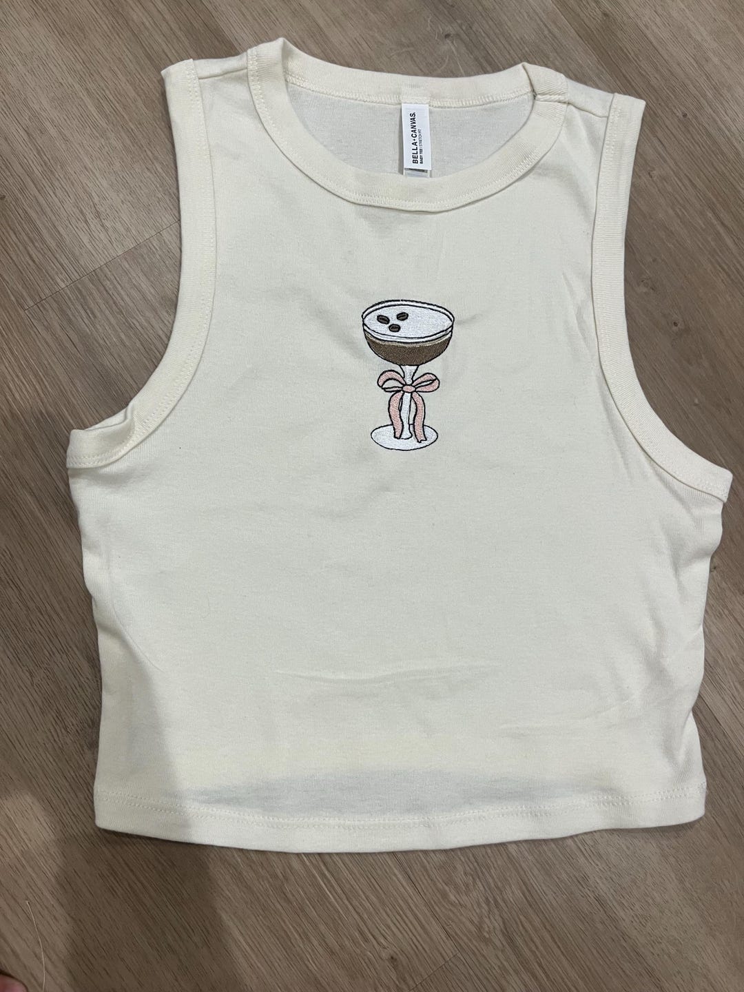 Espresso Martini Embroidered Tank Top, Martini Lover Gift - Etsy UK