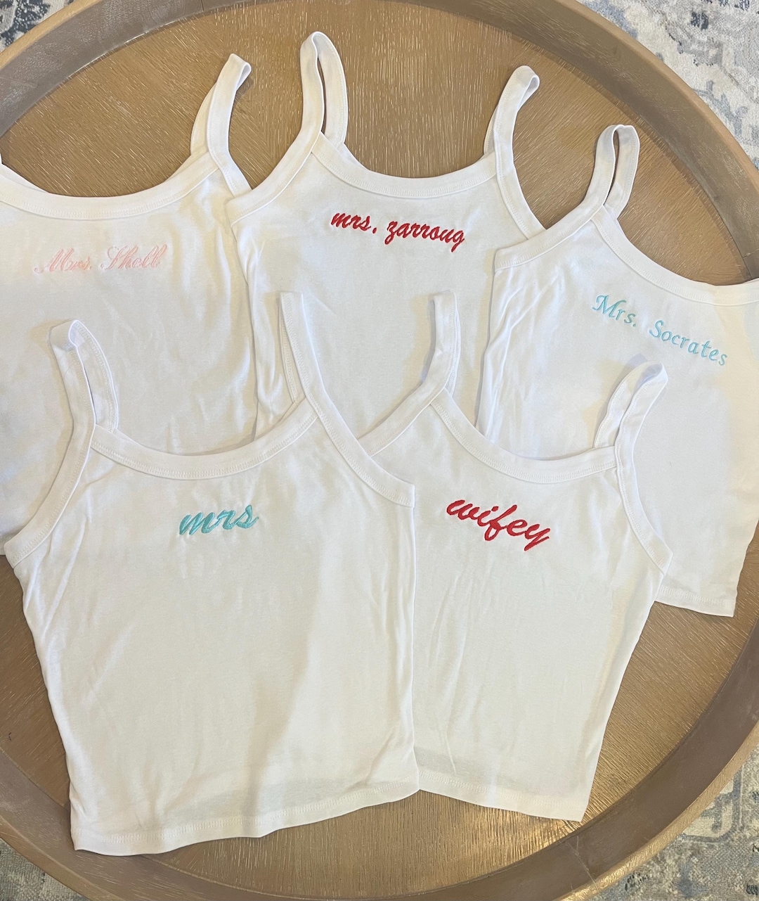 Bride Embroidered Tank Top, Bride Tank Top, Personalized Tank, Custom ...