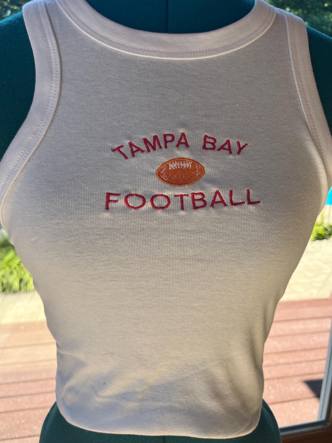 Tampa Bay Football Embroidered Tank, NFL Tanks - Etsy