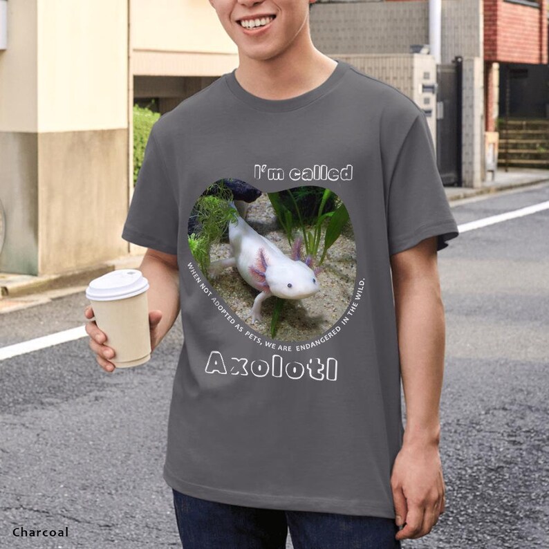 Cute but Endangered, Save the Axolotls, Animal Lover Gift, Wildlife Conservation Shirt, Nature ...