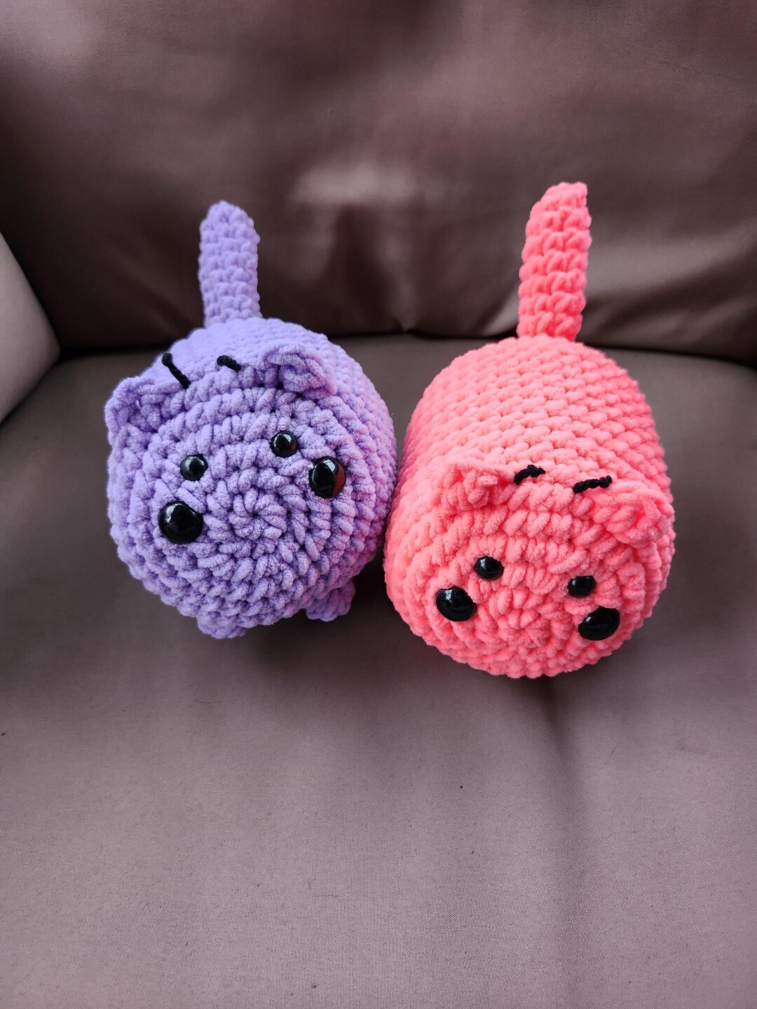 Custom Crochet Alien Cat Loaf Plushie (purple/pink) - Etsy
