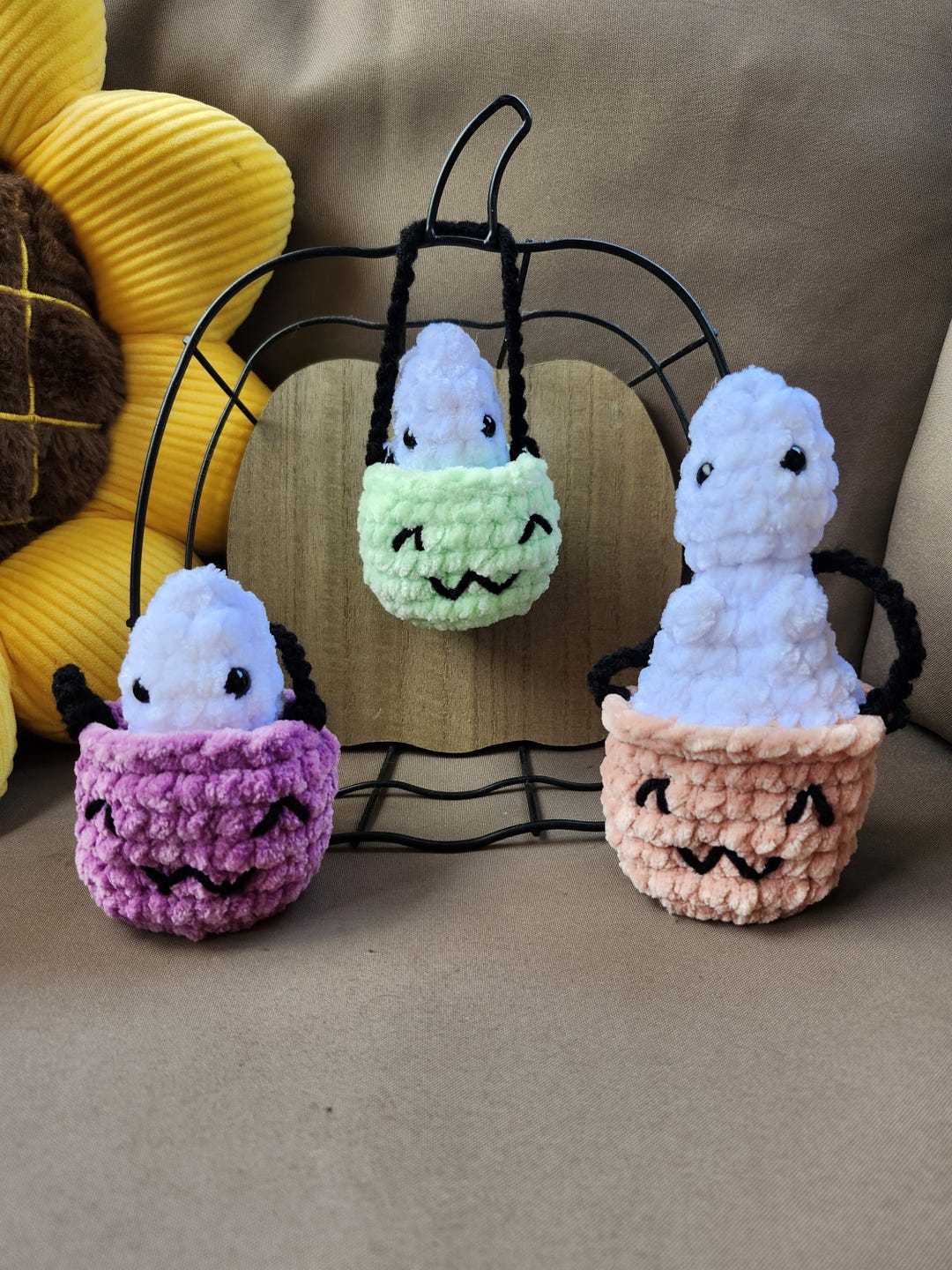 Custom Crochet Boo Bucket Popper Fidget/sensory Toy - Etsy