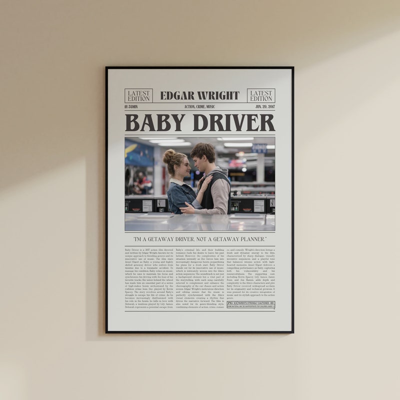 Baby Driver Poster - Etsy
