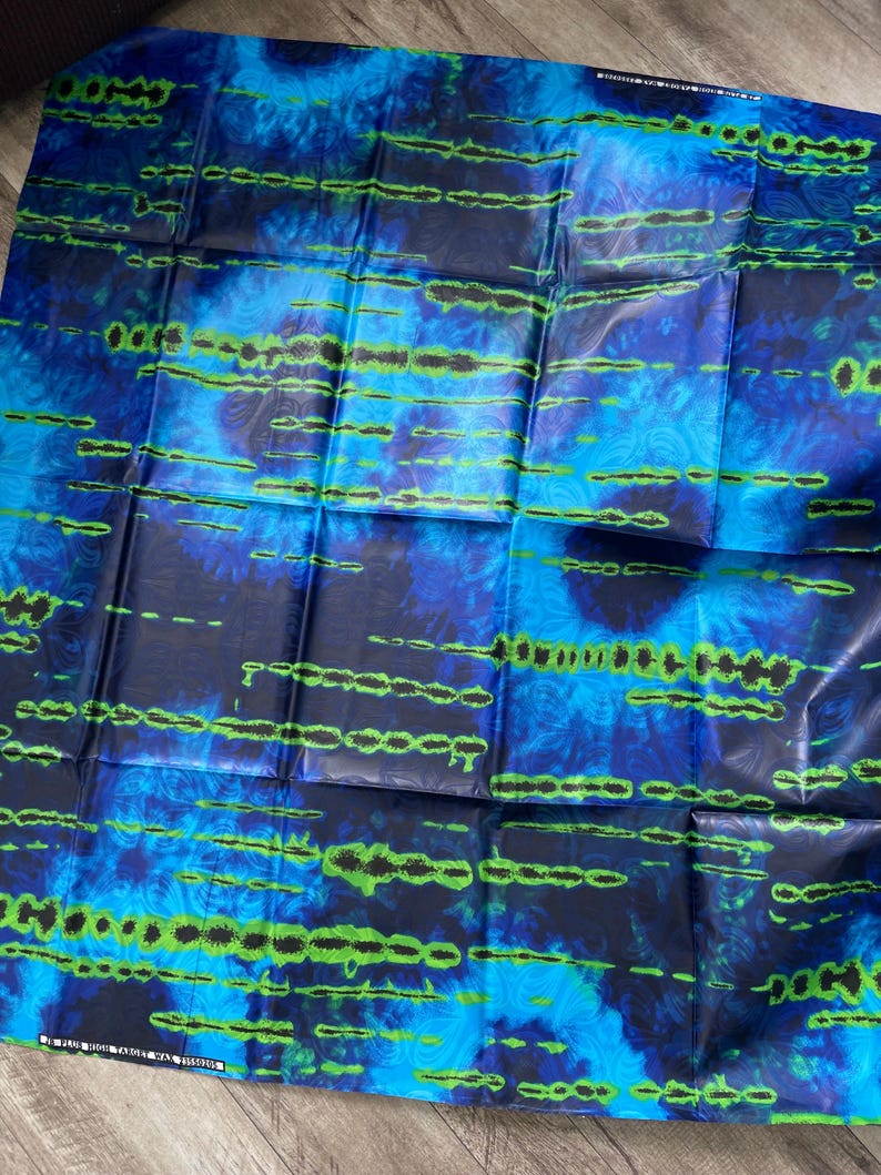 Blue-green Adire Fabric – Kampala African Print, Sold by the Yard - Etsy