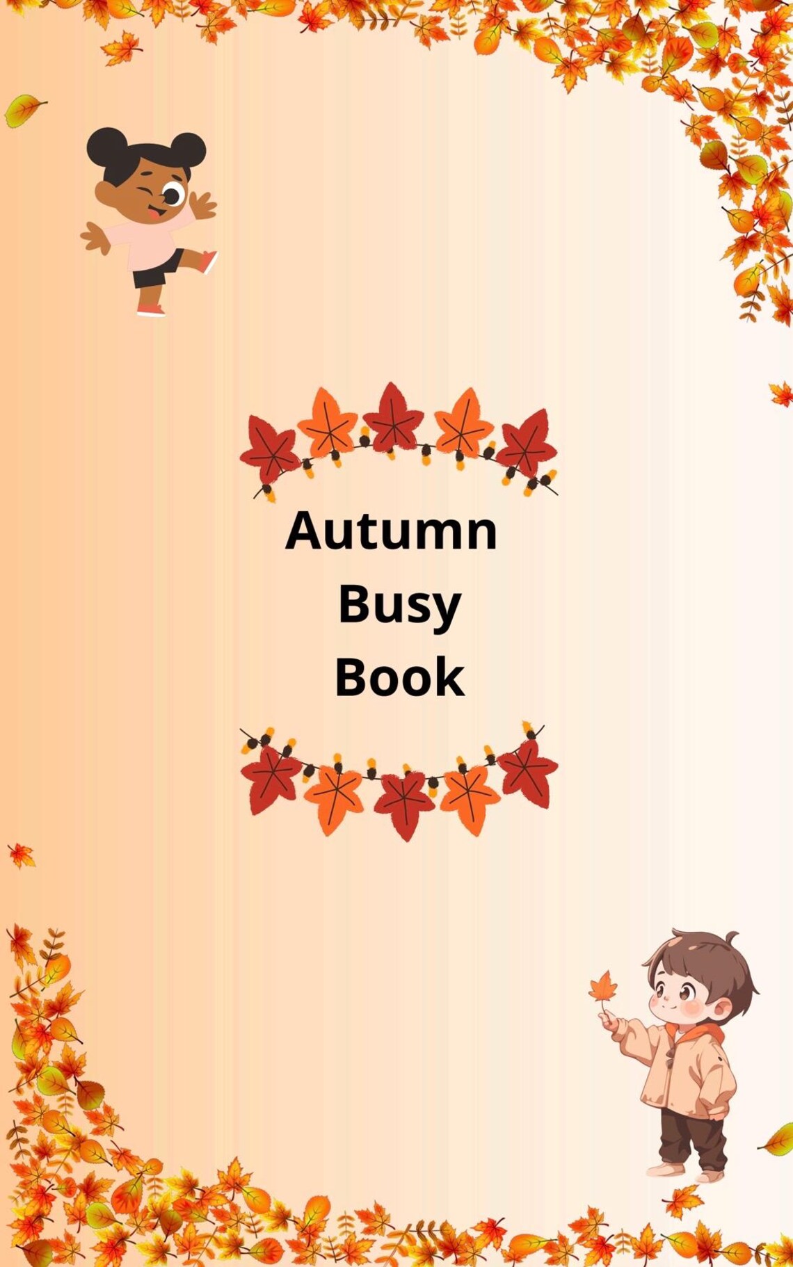 Fall Busy Book Printable Autumn Busy Binder, Toddler Fall Learning ...