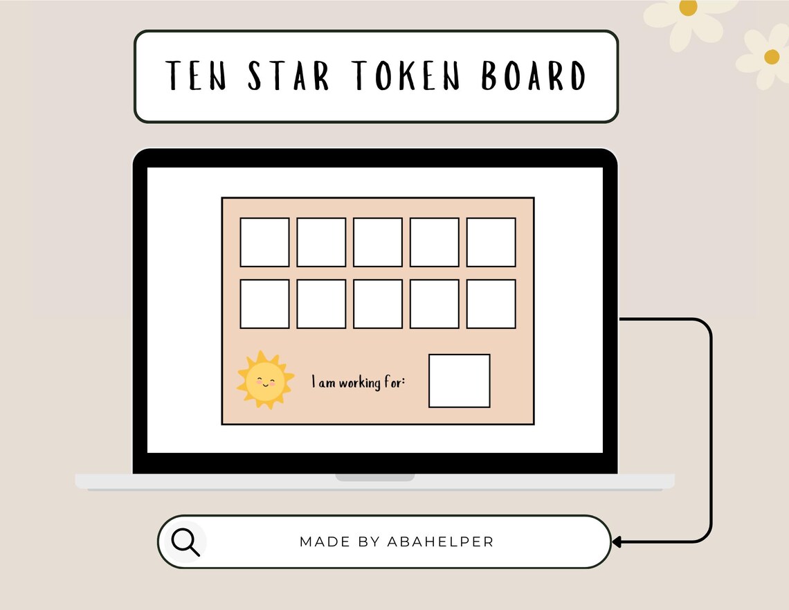 Printable Token Board | Kids Reward Chart | Therapy Materials - Etsy
