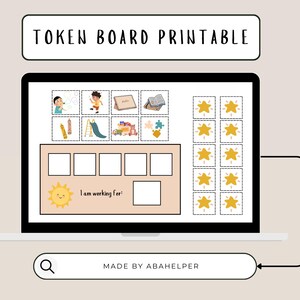 Printable Token Board | Kids Reward Chart | Therapy Materials - Etsy