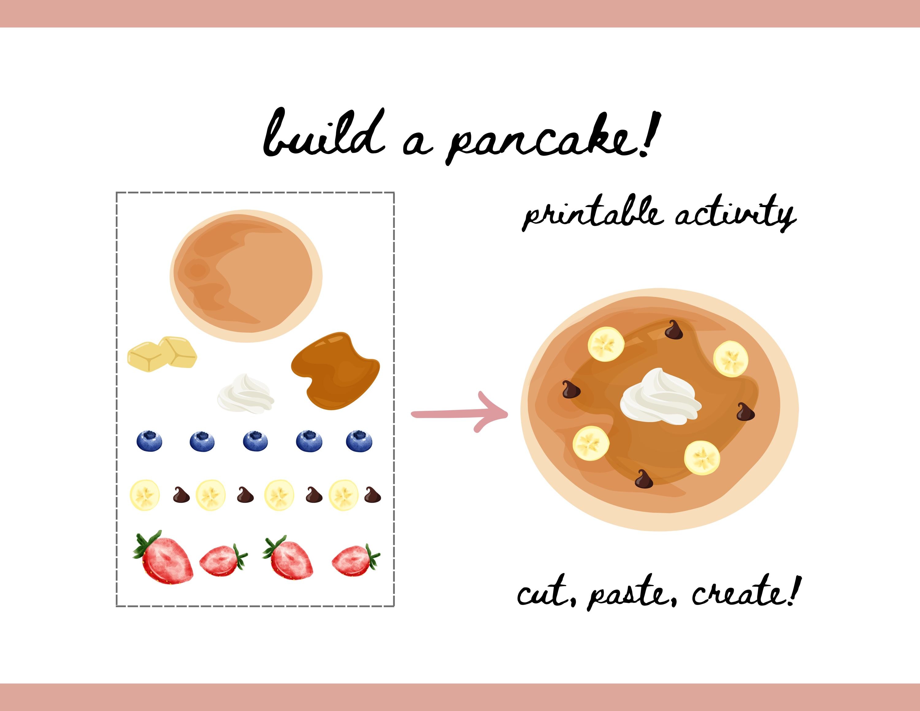 Printable Food Building Craft Crafts for Kids - Etsy