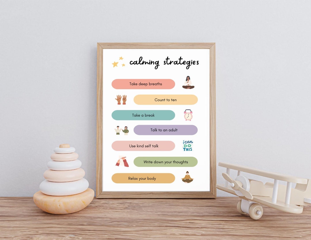 Calming Strategies Printable | Classroom Materials | Behavior ...