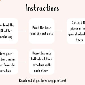 Printable Food Building Craft | Crafts for Kids - Etsy