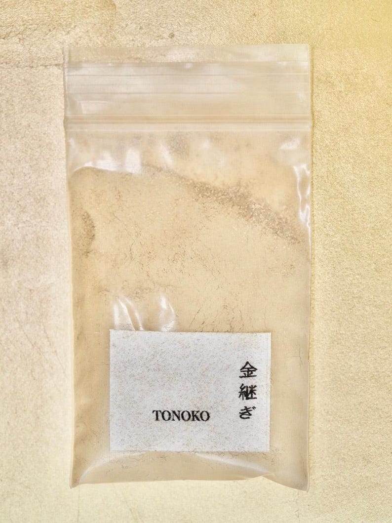 Traditional Japanese Kintsugi Supplies - Yellow Tonoko Powder (15g ...
