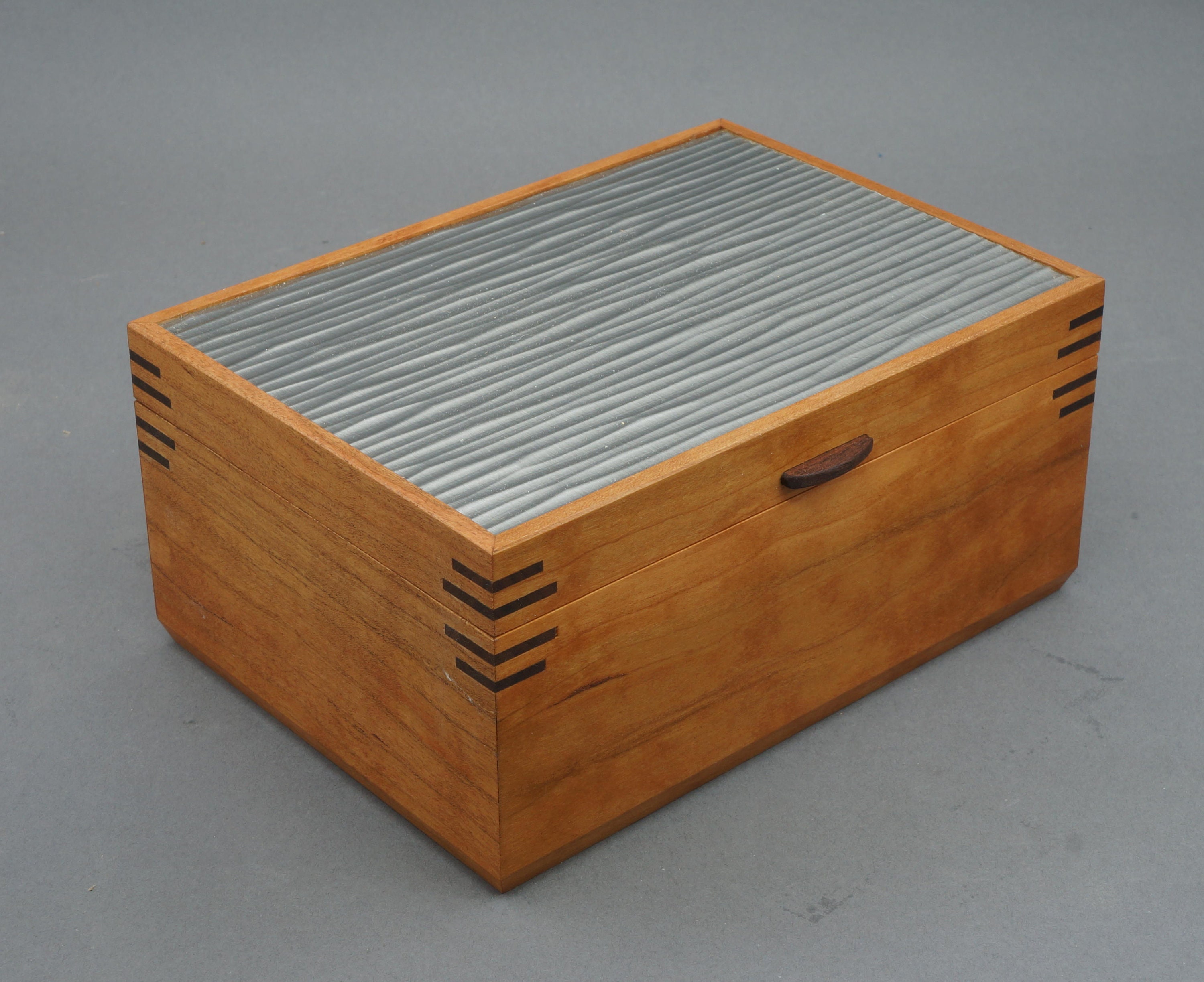 Aluminum Top Hardwood Box - Etsy