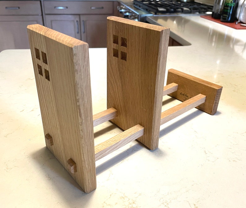 Stickley Style Sliding Book Rack. Holds 15 to 20 Books Conveniently at ...