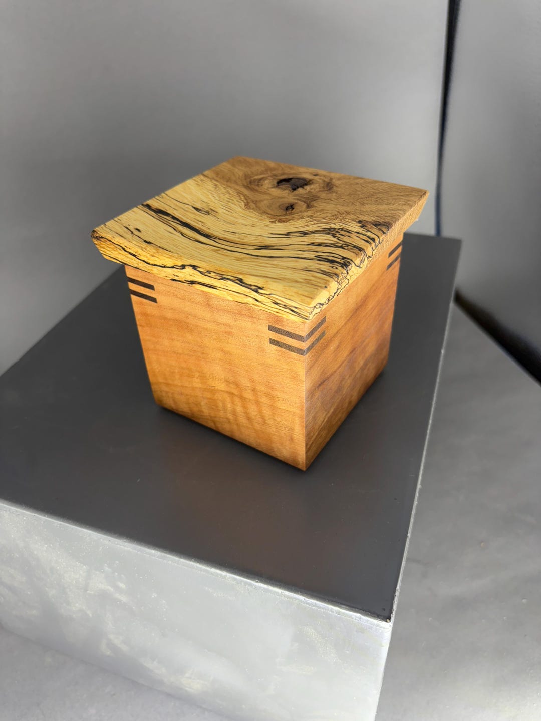 Cherry, Walnut and Spalted White Oak Box Number 1 - Etsy