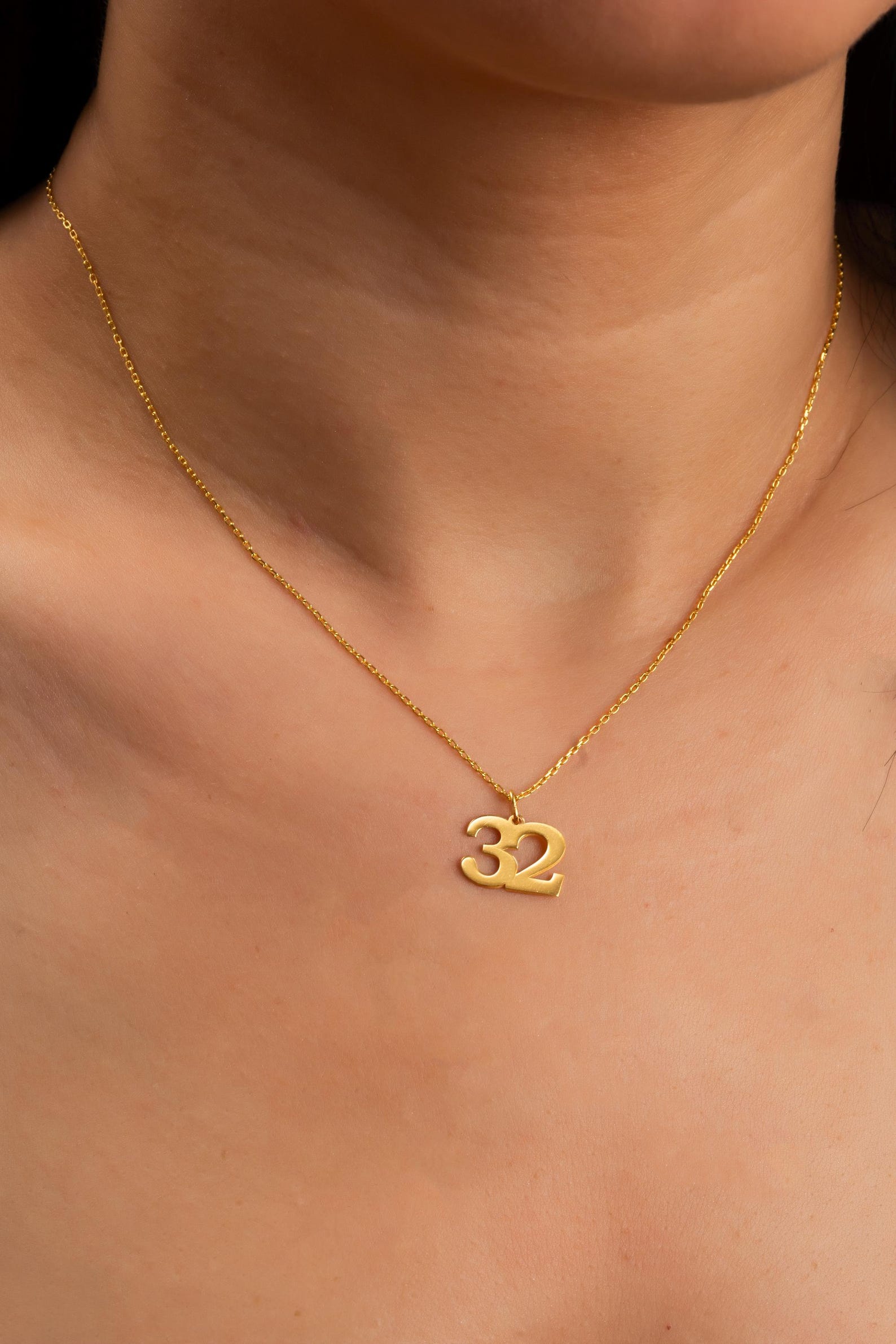 14K Solid Gold Lucky Number Charm: Angel Number Pendant - Etsy