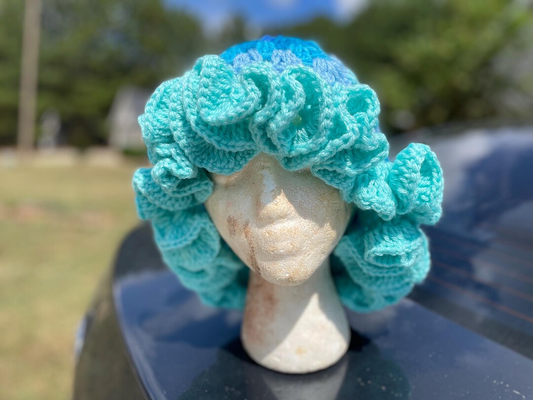 Unique Uranus Crochet Ruffle Hat - Etsy