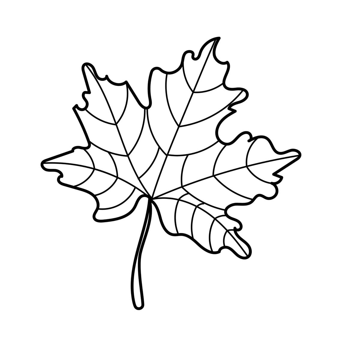 Simple Autumn Themed Colouring Pages and Sheets - Etsy
