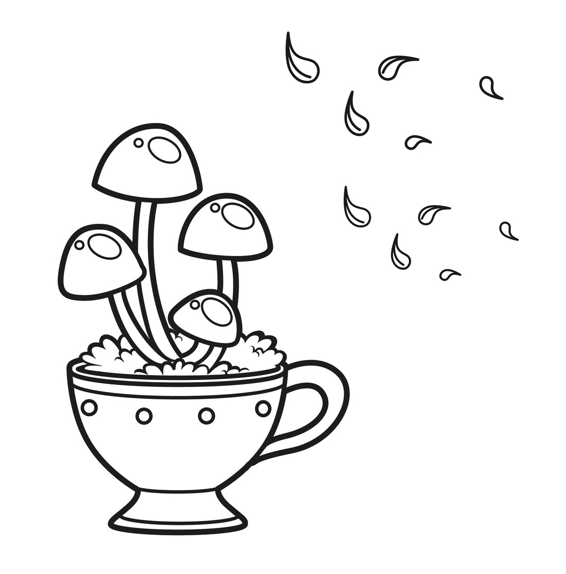 Simple Autumn Themed Colouring Pages and Sheets - Etsy