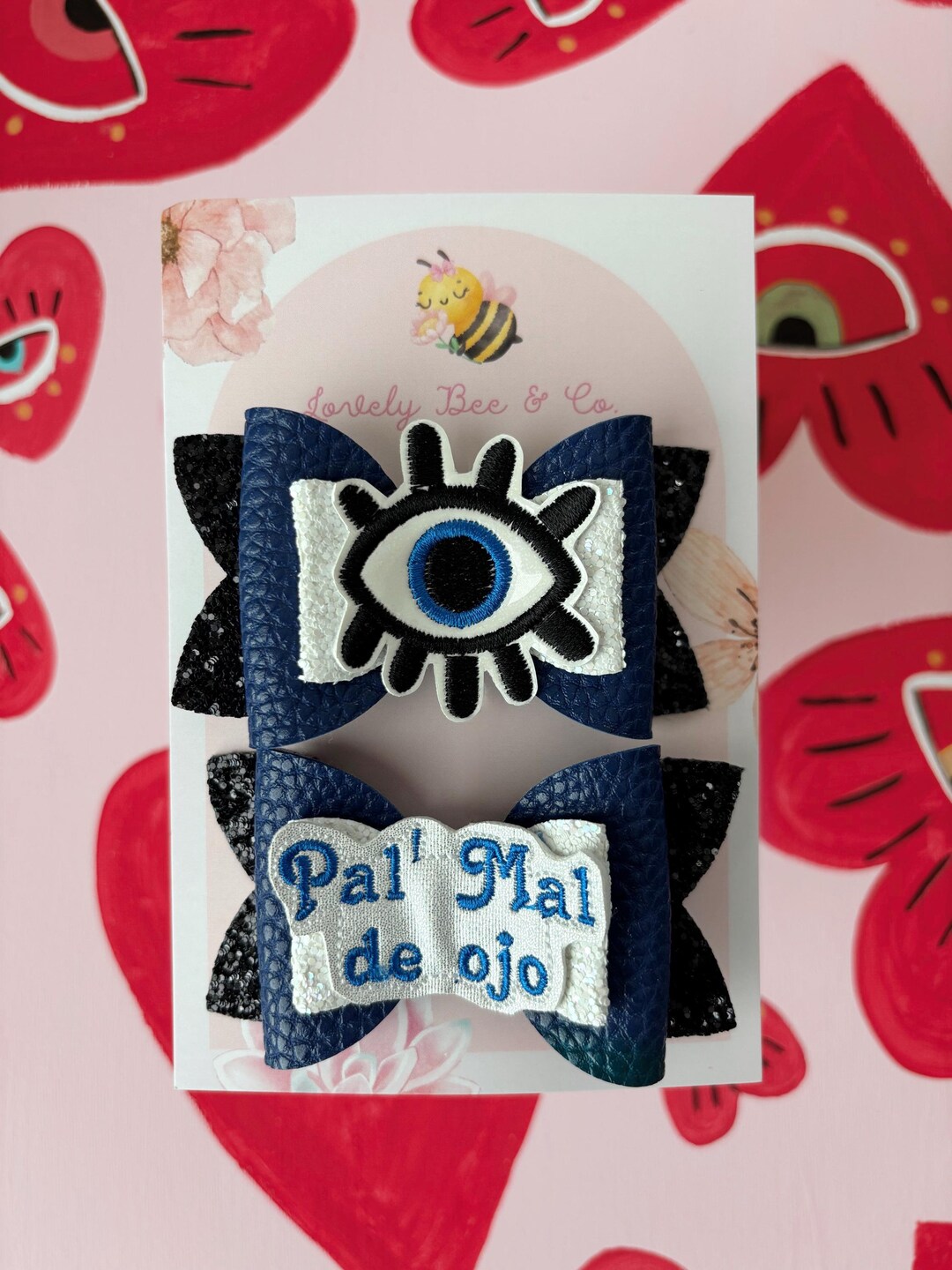 Evil Eye Bow Piggies / Mal De Ojo Bows / Mal De Ojo / Protection Bow ...