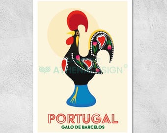 Rooster Poster - Etsy