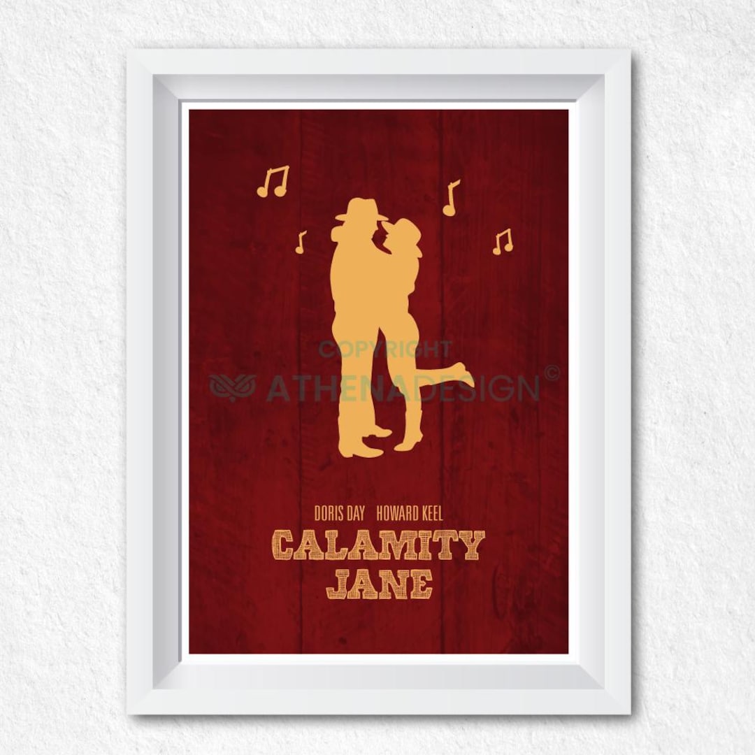Calamity Jane - Pop Art Style Poster, From Doris Day's 1950's Classic ...