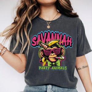Comfort Colors Savannah Party Animals Shirt, Funny Baseball Banana ...