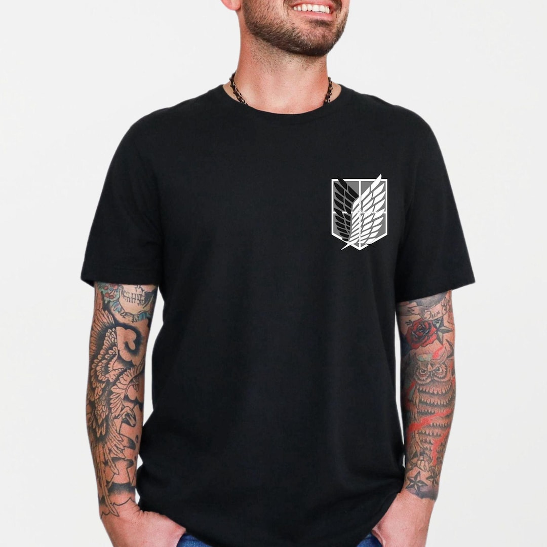 Attack on Titan Patch Shirt, Aot Anime Merch, Unisex Anime Clothing ...