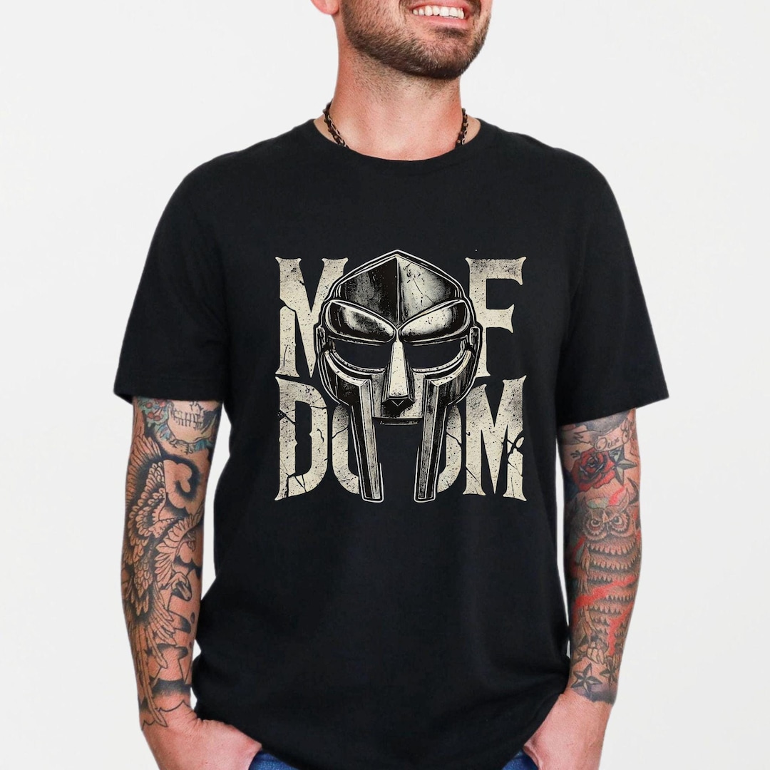 Madvillain Metal Shirt, MF Doom All Caps Tshirt, MF Doom Merch ...