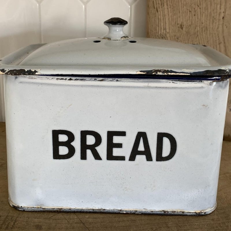 Tin Bread Box - Etsy