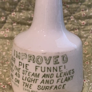 Antique Grimwades Ltd. Ironstone Pie Funnel the Improved Popular Pie ...