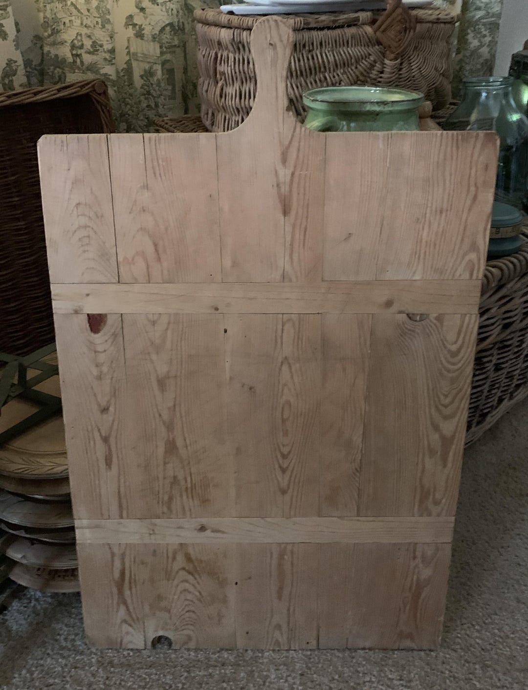 Large Rectangular Antique French Bread Board Breadboard, Cutting Board ...