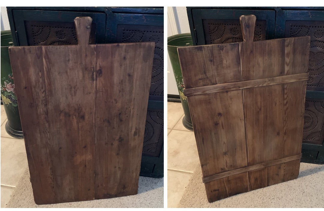 Large Rectangular Antique French Bread Board, Breadboard, Charcuterie ...