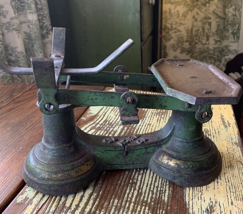 Antique English Heavy Cast Iron Original British Green - Etsy