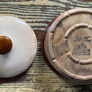 Vintage T.G. Green Ltd BEELINE Brand Individual Round Stoneware Crock ...