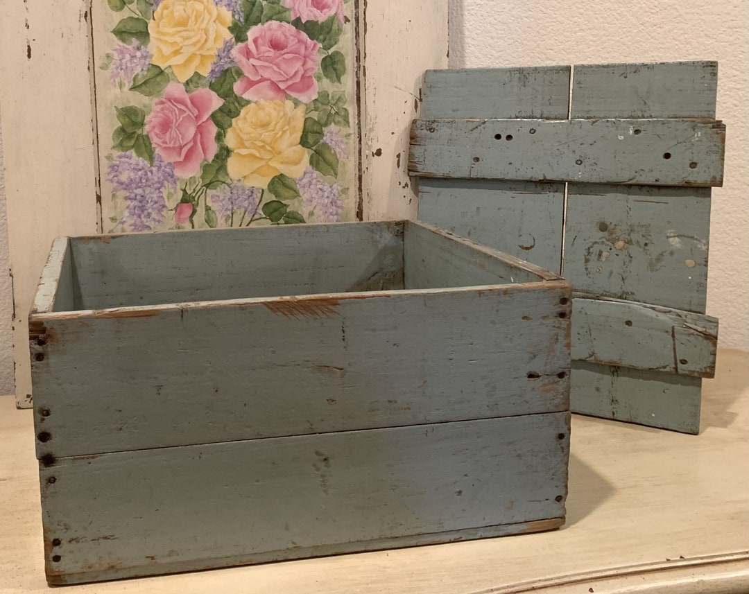 Vintage English Painted Crate, Originally Used for Shipping Cheddar ...
