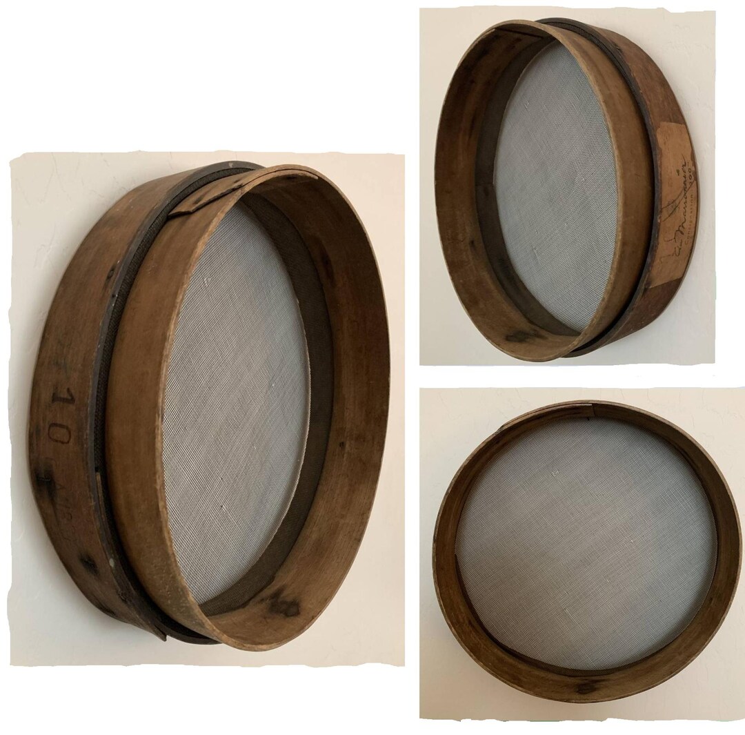 Antique French Bentwood Grain Sieve Sifter, 14.5" Diameter, French ...